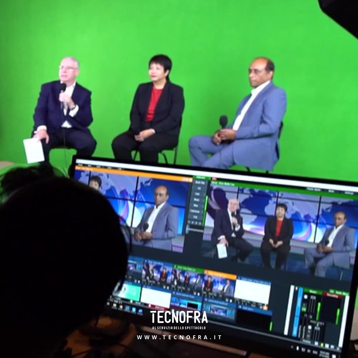 Green screen personalizzato per cinema e TV | Tecnofra